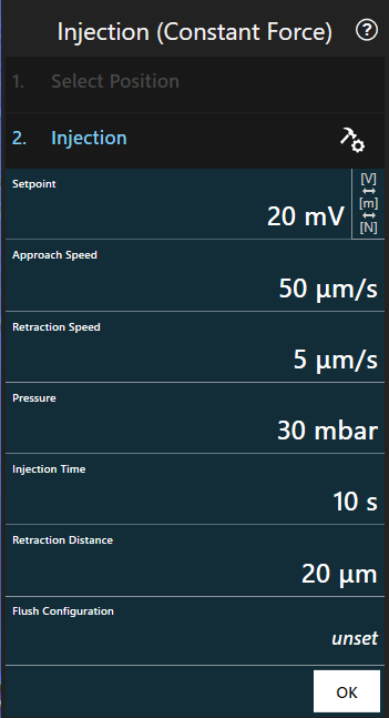 Injection - FluidFM OMNIUM Manual